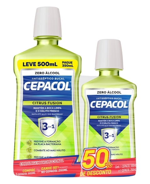 CEPACOL KIT FUSION S/ALCOOL 750ML (6)
